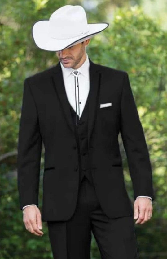 Trajes Vaqueros Para Boda - Traje Vaquero Para Hombre - Black Suit ...