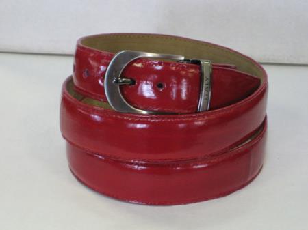 Men's Genuine Authentic Red Eel Belt – ParaHombreUSA