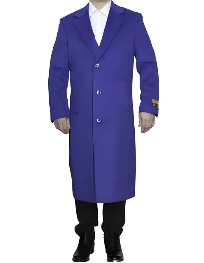 Full Length Royal Blue Wool Dress Ankle length Top Coat/Overcoat ...