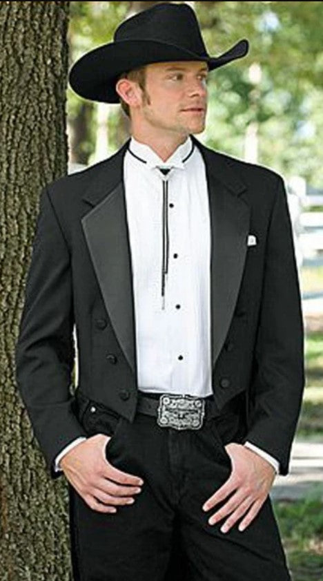 Trajes Vaqueros Para Boda - Tail Tuxedo - Black Suit – ParaHombreUSA
