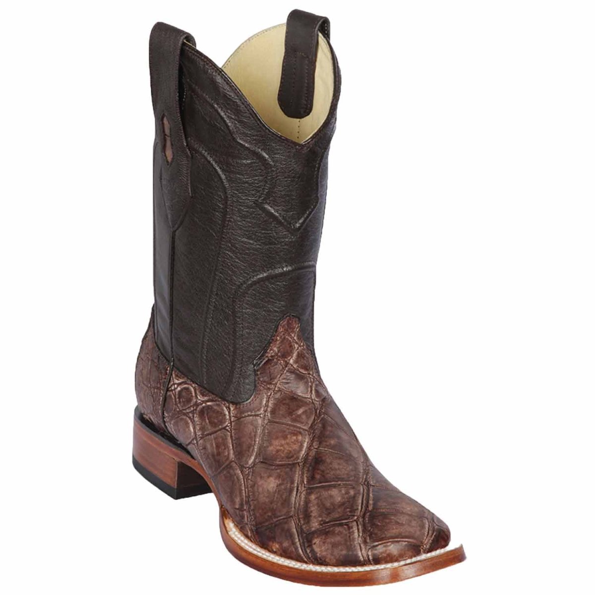 Botas de Cocodrilo Caiman Lomo Horma Cuadrada Amplia – ParaHombreUSA