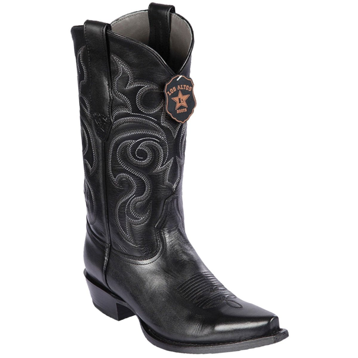Botas de Cuero Vaqueras con Horma Recortada Pull Up – ParaHombreUSA