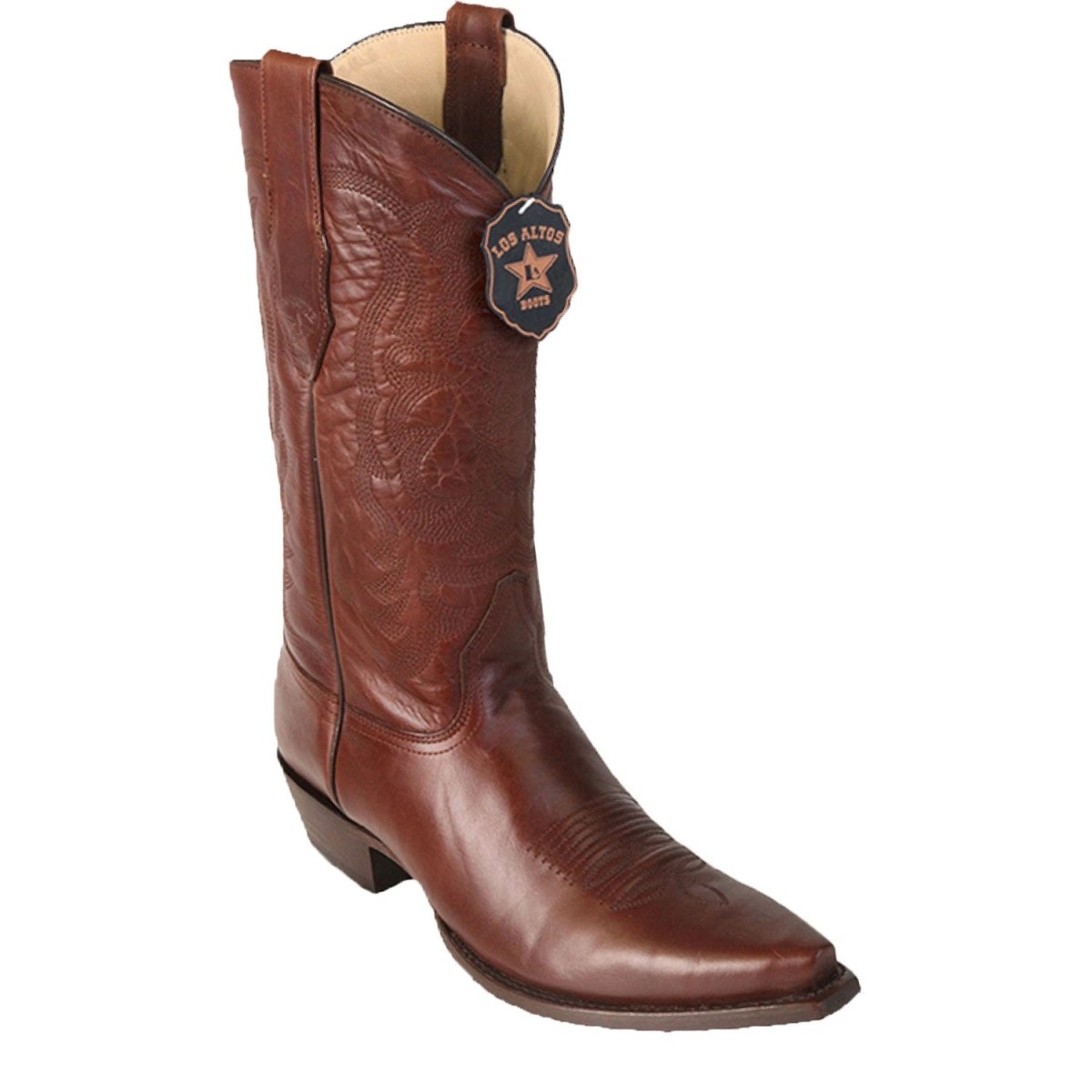 Botas de Cuero Vaqueras con Horma Recortada Pull Up – ParaHombreUSA