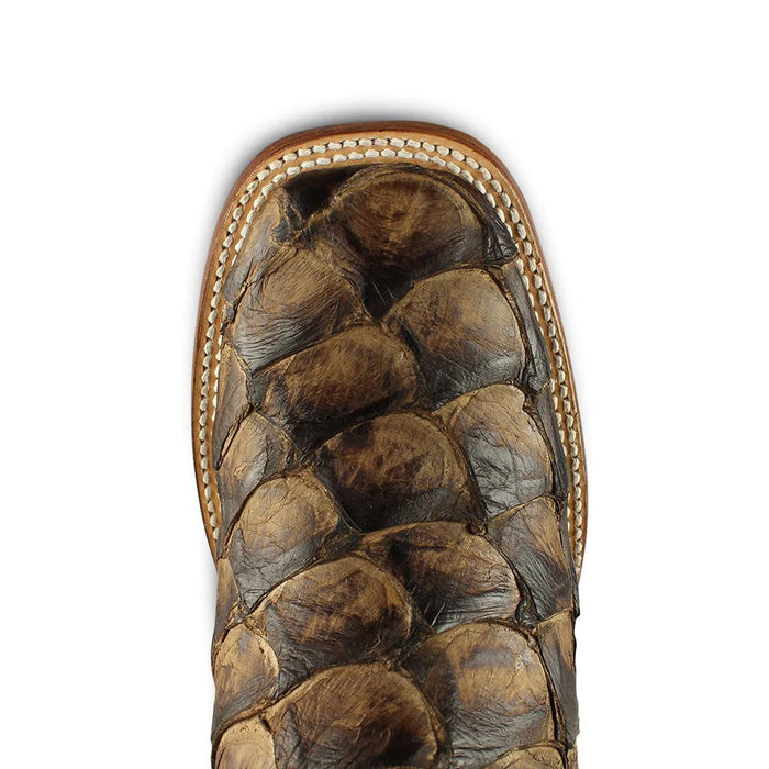 Botas de Pescado Pirarucu Original en Horma Rodeo Cuadrada – parahombreusa