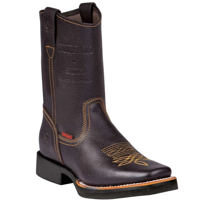 Botas Vaqueras de Cuero Horma Rodeo Color Cafe – ParaHombreUSA