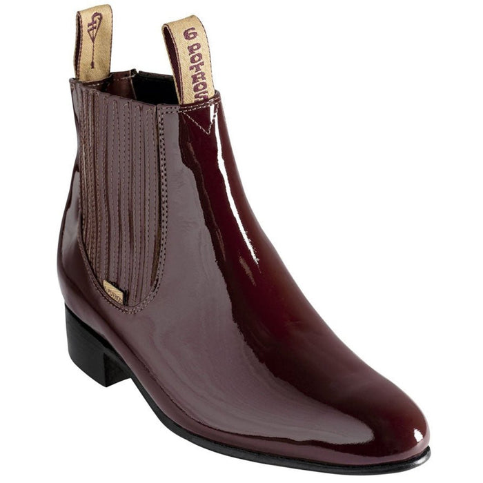 Botines Charros de Charol Color Vino BUF – parahombreusa