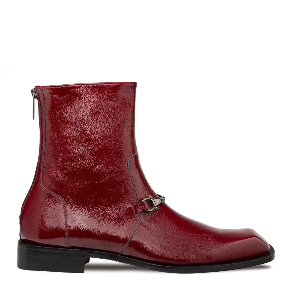 Mezlan Buscemi Hi-Shine Ornament Boot - Luxury Leather Dress Boot ...