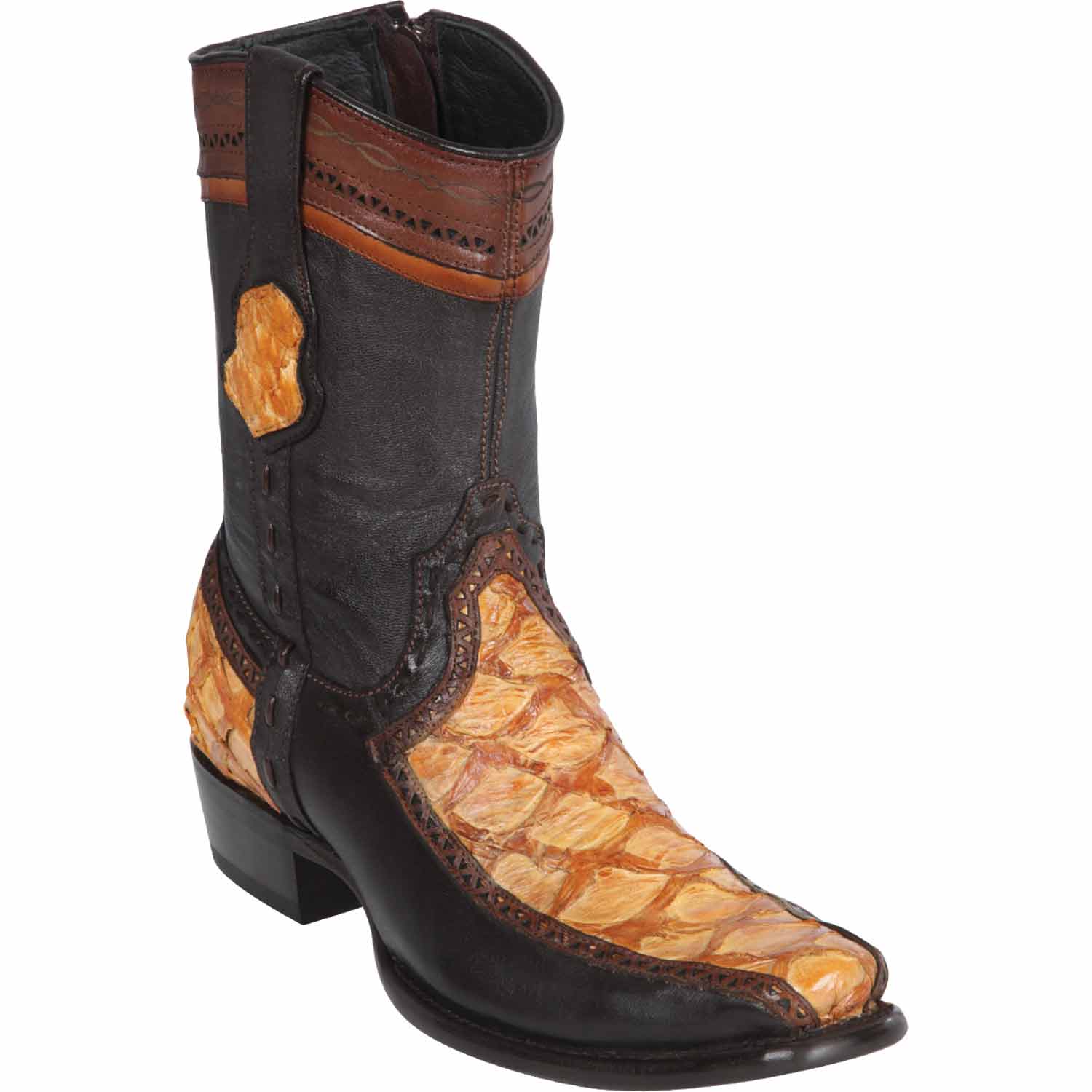 Men's Wild West Monster Fish with Deer Dubai Toe Short Boots 279BF10-A ...